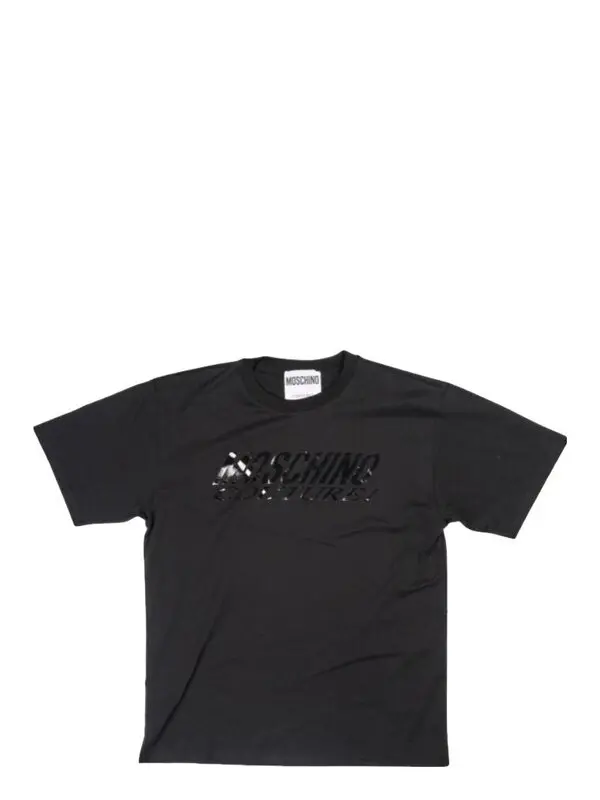 Moschino Logo-print Cotton T-shirt - Black