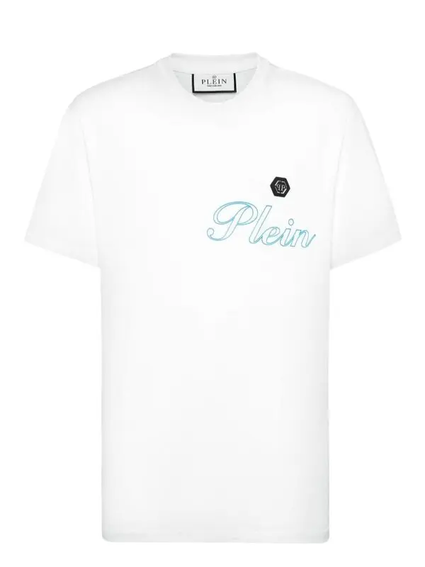 Philipp Plein Jersey Round Neck T-shirt - White