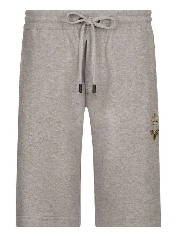 Dolce & Gabbana Cotton-blend Shorts - Grey
