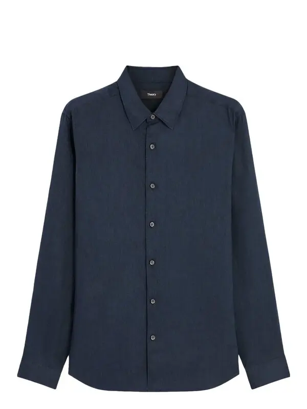 Theory Irving Linen Shirt - Black