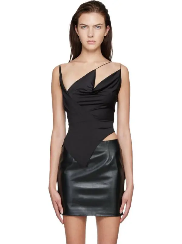 16Arlington Asymmetrical Top - Black