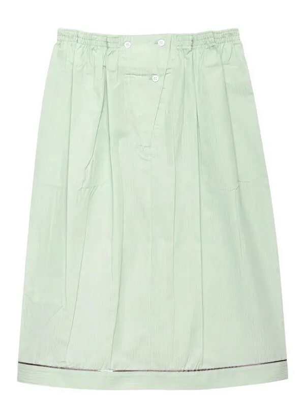 Prada Elasticated Waistband Midi Skirt - Aqua