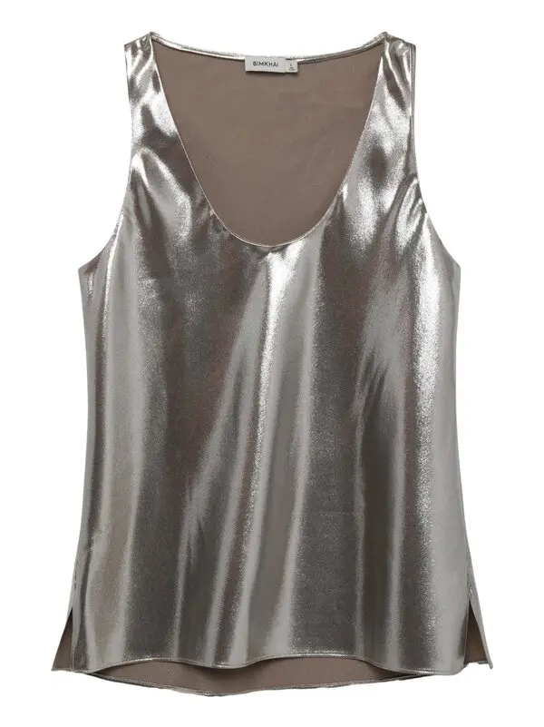 Simkhai Kamari U-neck Top - Silver