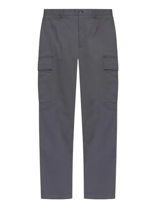 Dolce & Gabbana Cargo Pants With Logo Plaque - Grey