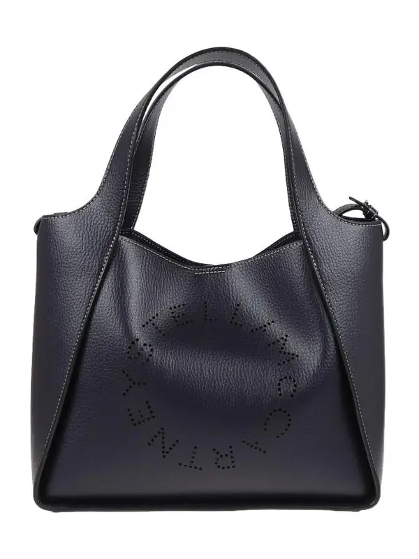 Stella McCartney Perforated Logo Tote Bag - Black