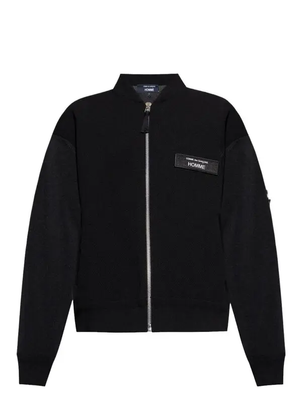 Comme Des Garçons Long Sleeve Zip Jacket - Black