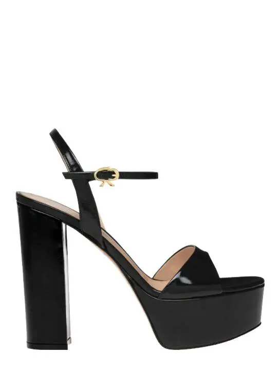 GIANVITO ROSSI 125mm Marlena Platform Heeled Sandals - Black