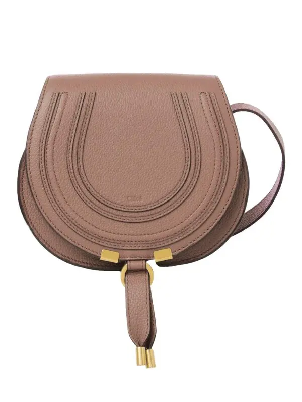 Chloé Marcie Foldover Small Saddle Bag - Brown