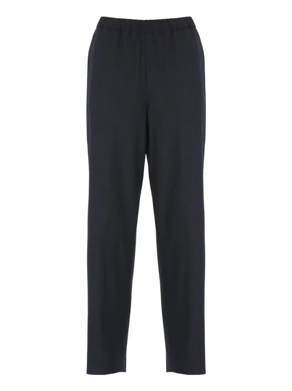 Fabiana Filippi High-waist Trousers With Beaded Trim - Black