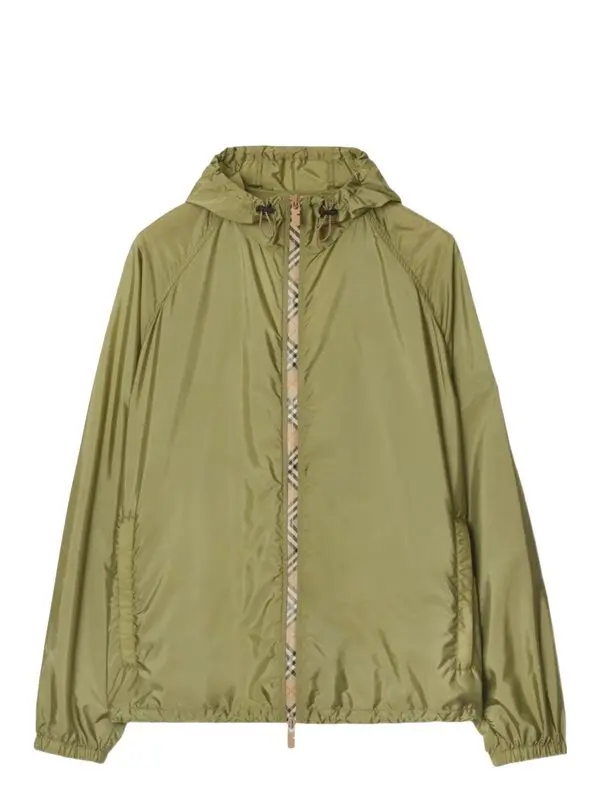 Burberry Zipped Hooded Drawstring Jacket - Wreath