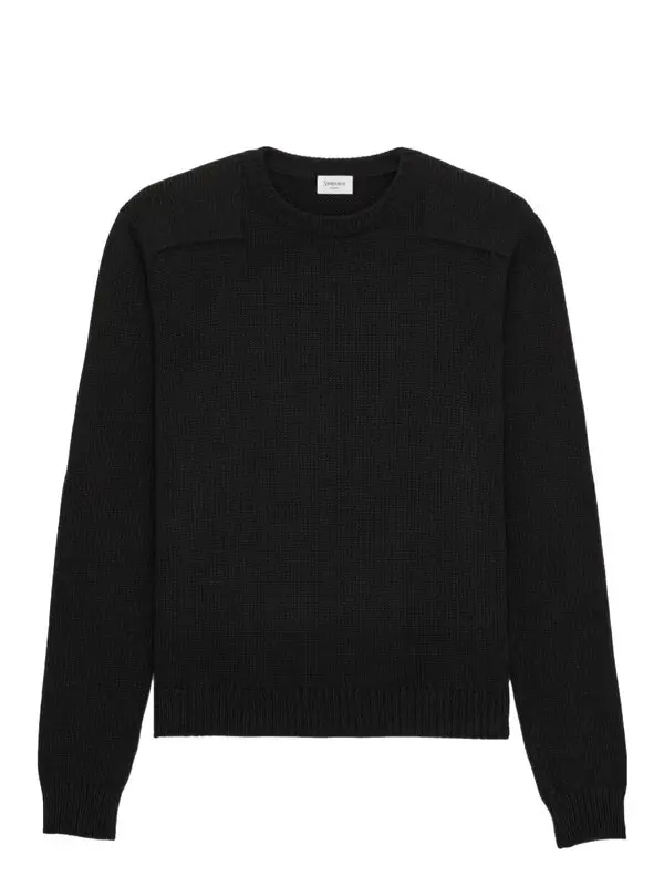 Saint Laurent Crewneck Knitted Jumper - Black