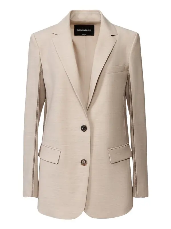 Fabiana Filippi Long-sleeve Tailored Blazer - Casha