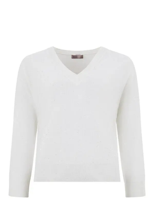 Herno Long-sleeve V-neck Pullover - White