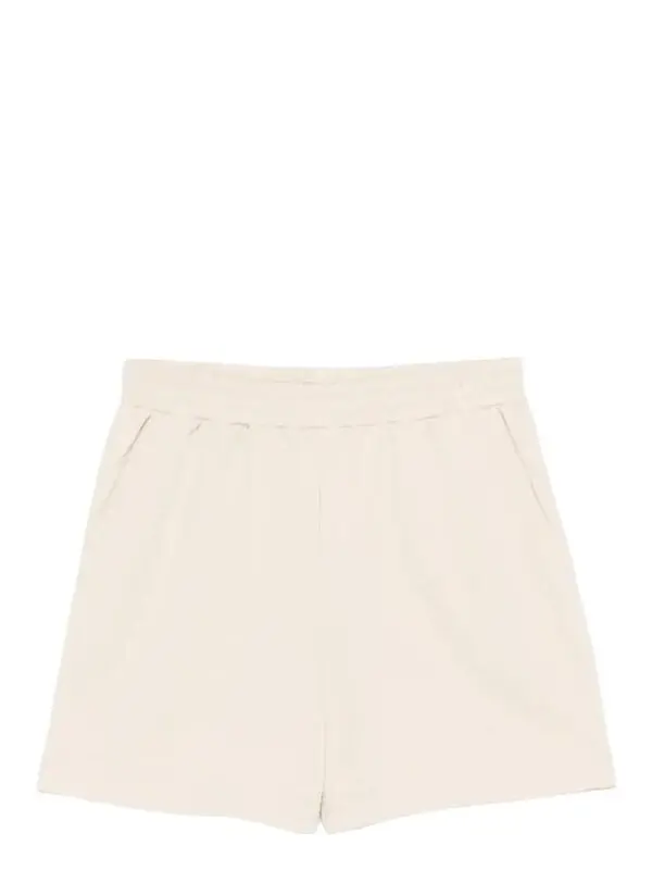 TWINSET Elastic Waistband Shorts With Side Pockets - White