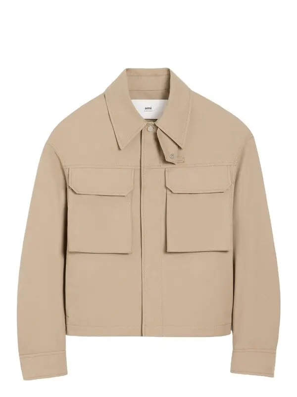 AMI Paris Work Jacket - Nude