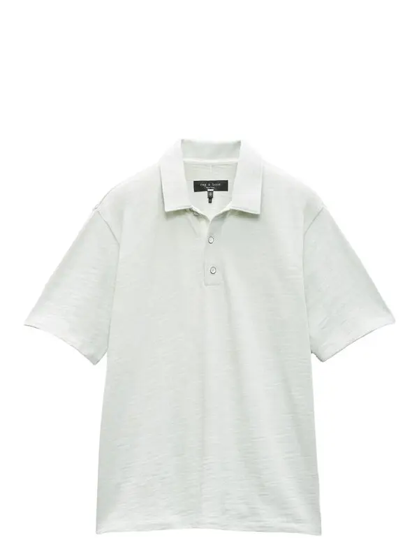 Rag & Bone Short-sleeved Polo Shirt - Light Cyan