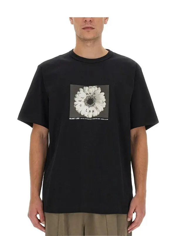 Helmut Lang Photograph-print Cotton T-shirt - Black