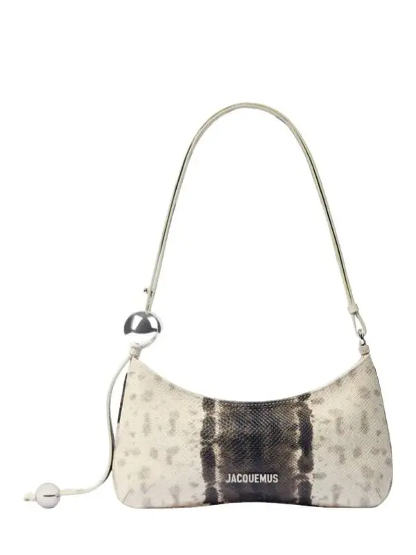 Jacquemus Bisou Perle Zipped Shoulder Bag - Nude
