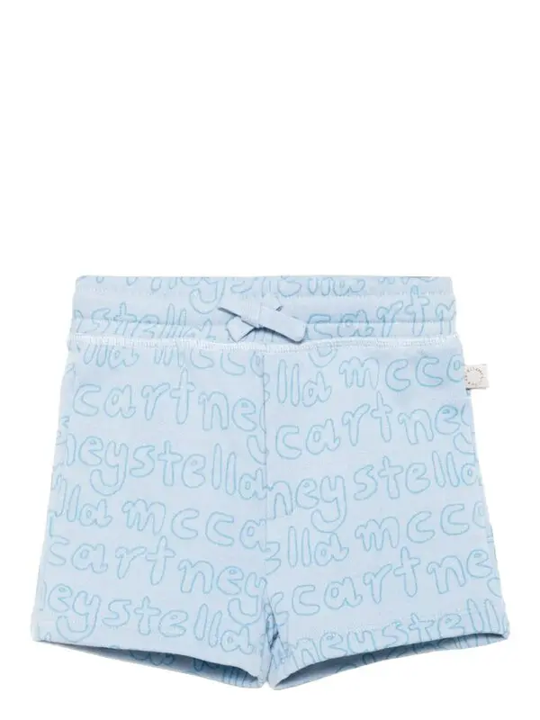 Stella McCartney Logo Print Shorts - Blue