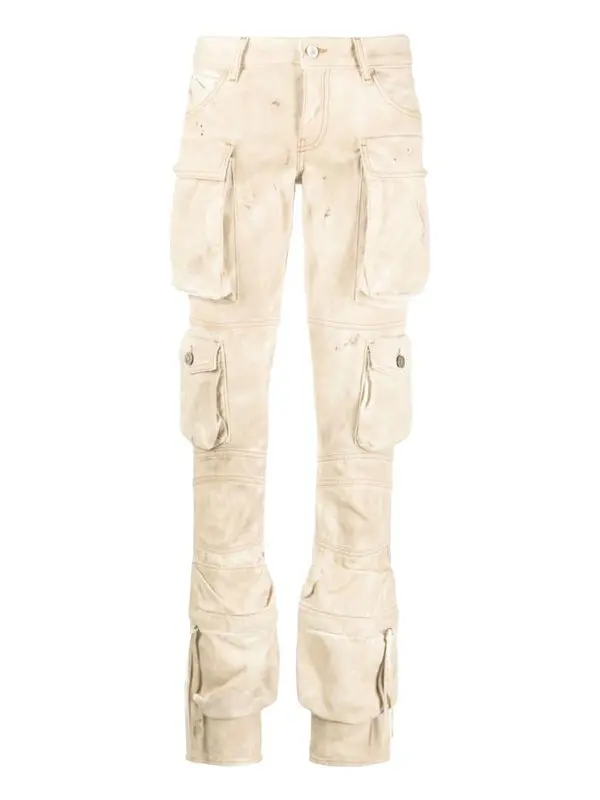 Attico Essie Cargo Jeans - Nude