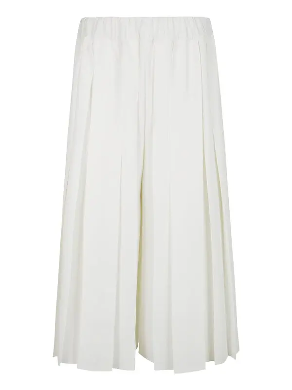 Fabiana Filippi Pleated Trousers With Elasticated Waistband - White