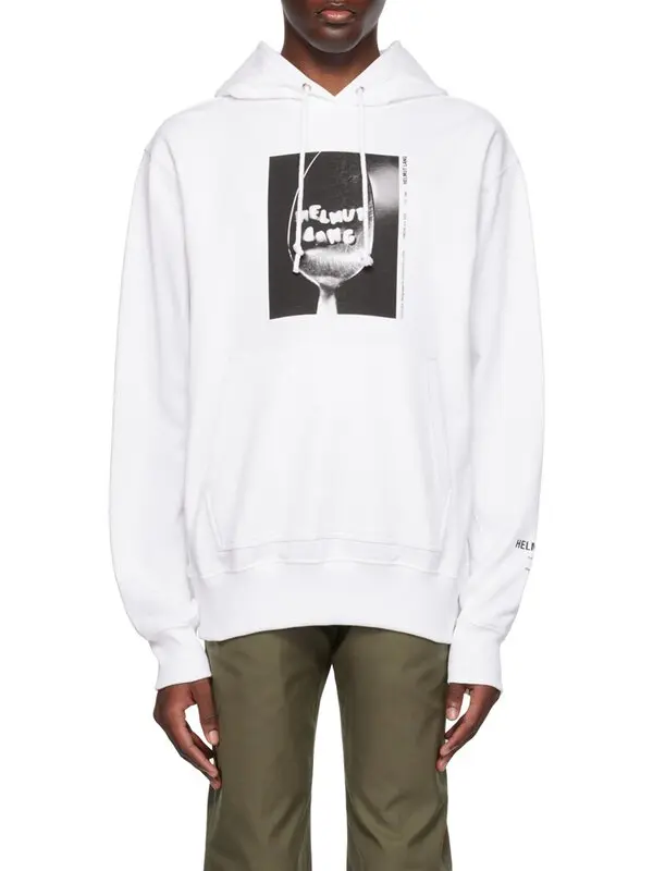 Helmut Lang Hooded Sweatshirt - White