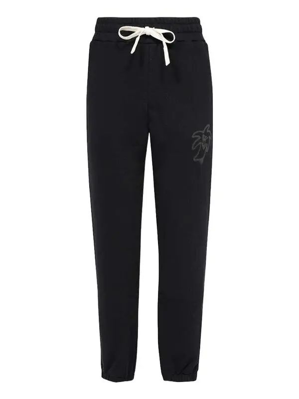 Palm Angels Palm Printed Drawstring Pants - Black