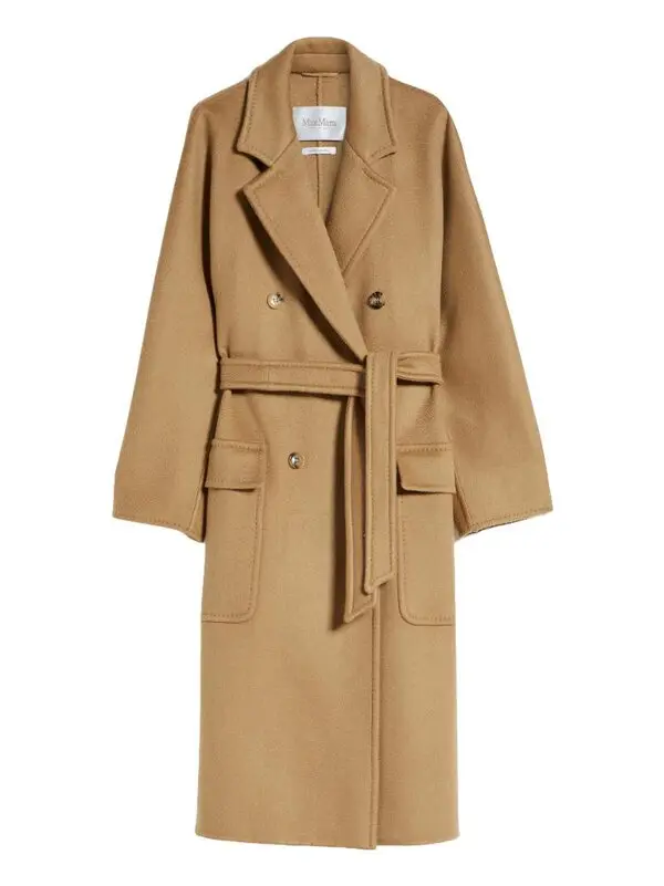 Max Mara Double-breasted Cashmere Coat - Brown