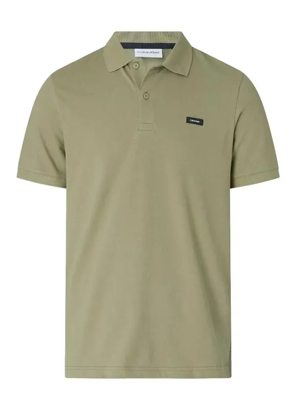 Calvin Klein Short-sleeved Polo Shirt - Nude