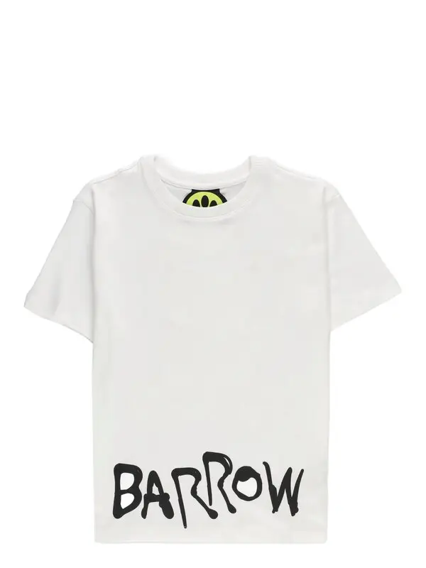BARROW Logo-print Cotton T-shirt - White