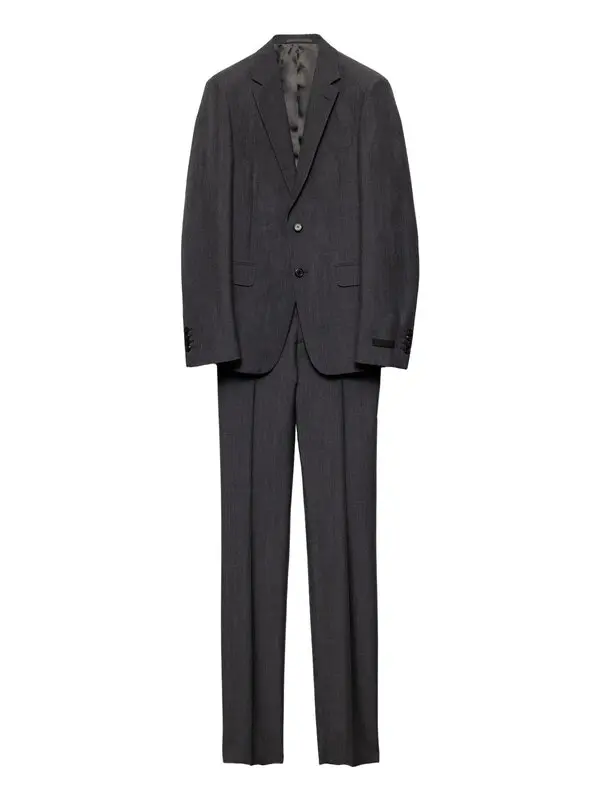 Prada Wool And Mohair Single-breasted Suit - Black