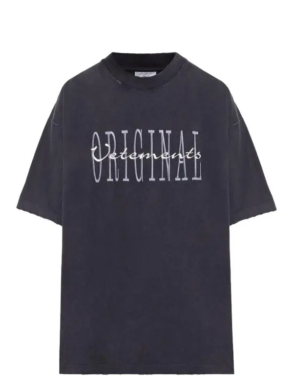 Vetements Original Logo T-shirt - Black
