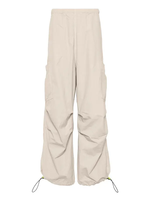 BARROW Panelled Cotton Wide-leg Trousers - Light Beige