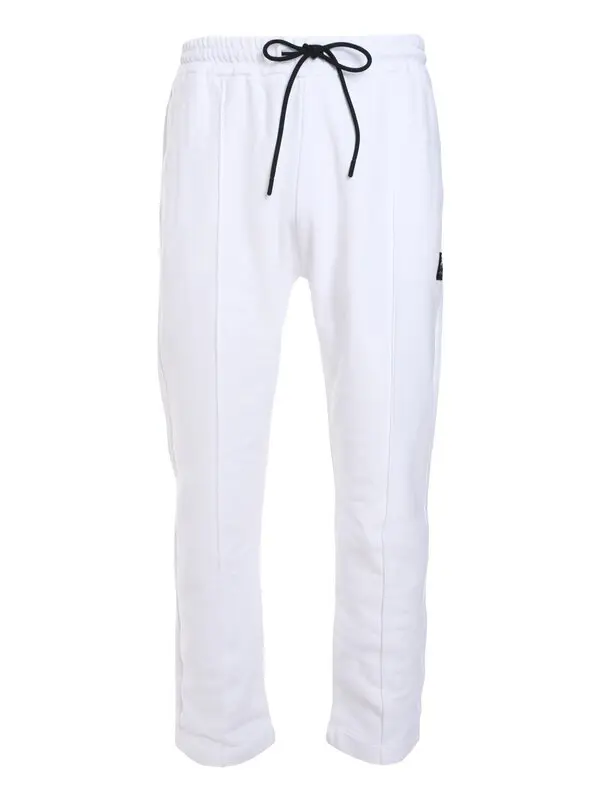 N.21 Straight-leg Jersey Trousers With Logo Detail - White