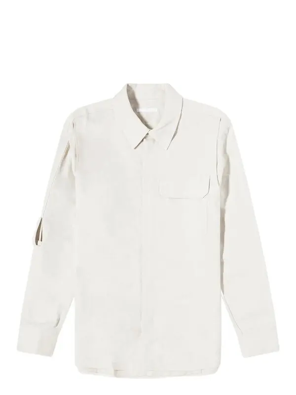 Helmut Lang Cotton-linen Twill Shirt - White
