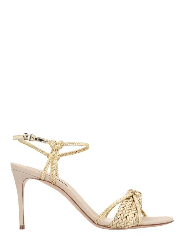 Casadei Strappy Stiletto Sandals - Gold