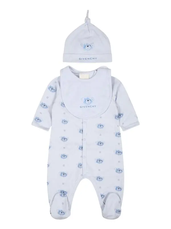 Givenchy Logo-print Cotton Babygrow Set - No