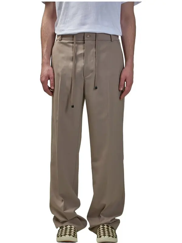 Moncler Gabardine Tailored Trousers - Gray