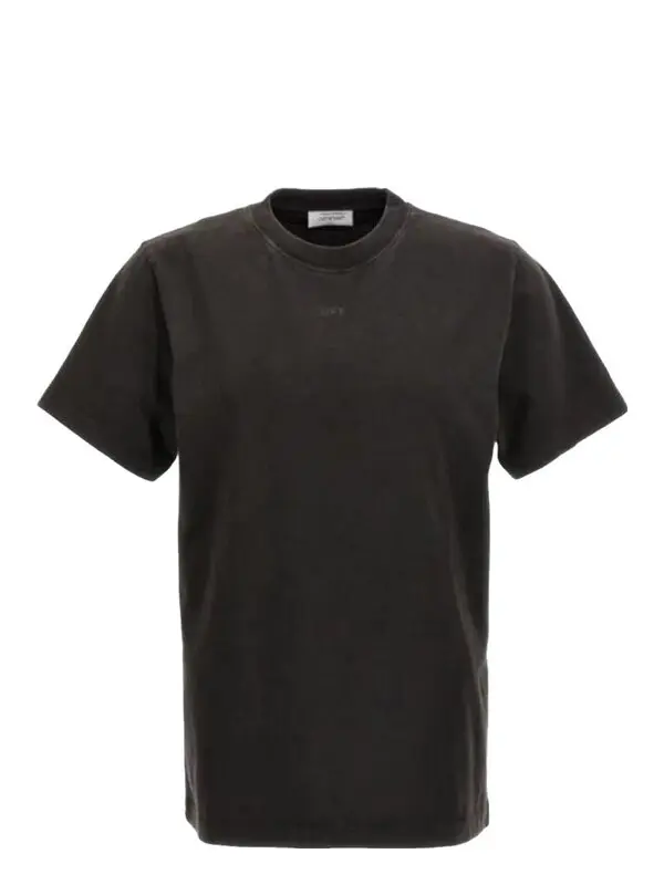 Off-White Super Moon-print Cotton T-shirt - Black