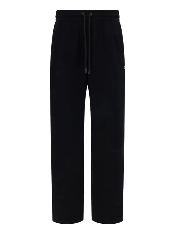Off-White Drawstring Mid-rise Pants - Black