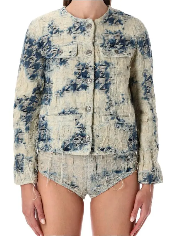 DIESEL® De-grafy-fsh Distressed Jacket - Nude