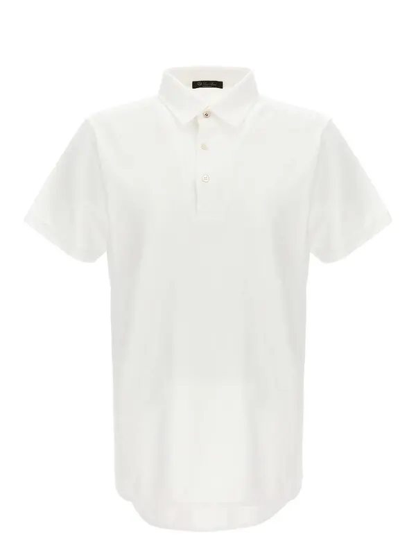 Loro Piana Buttoned Polo Shirt - White