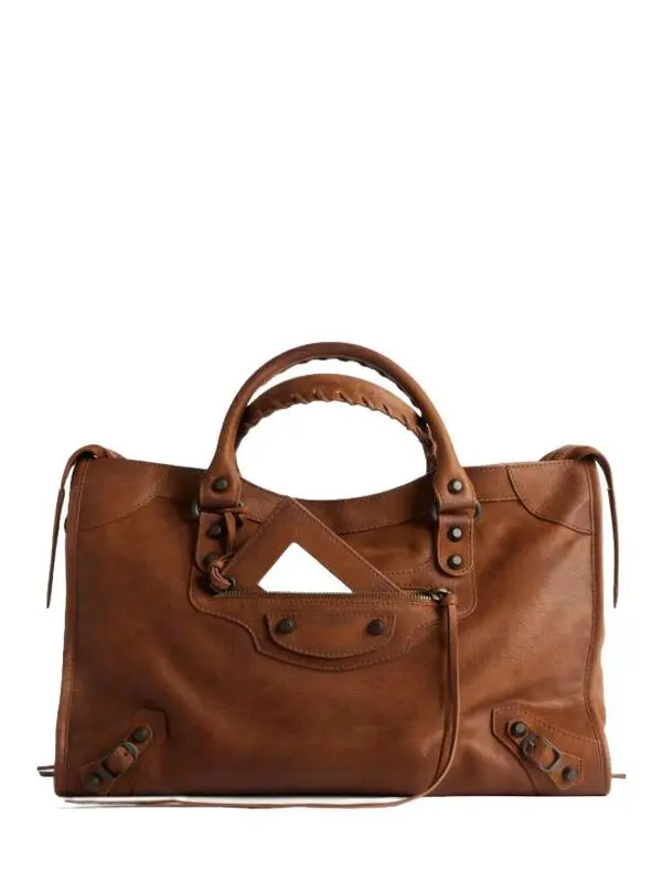 Balenciaga Le City Medium Tote Bag - Caramel