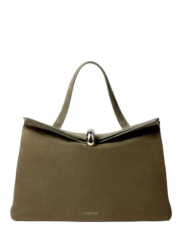 Jacquemus Valérie Magnetic Closure Tote Bag - Khaki