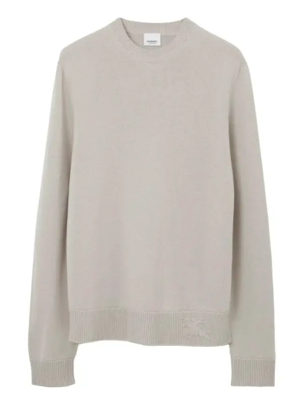 Burberry Equestrian Knight Cashmere Jumper - Gray