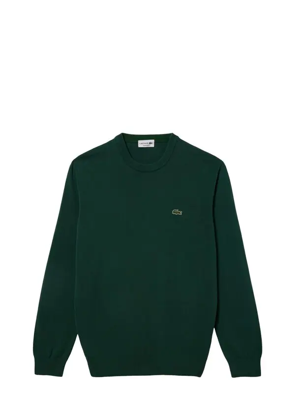 Lacoste Logo Patch Crewneck Sweatshirt - Green
