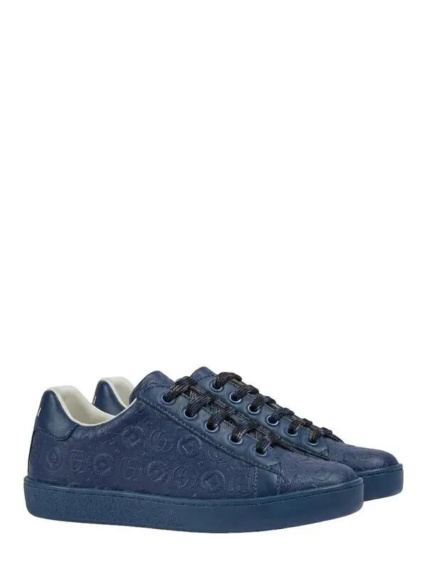 Gucci Gg Supreme Canvas Sneakers - Blue
