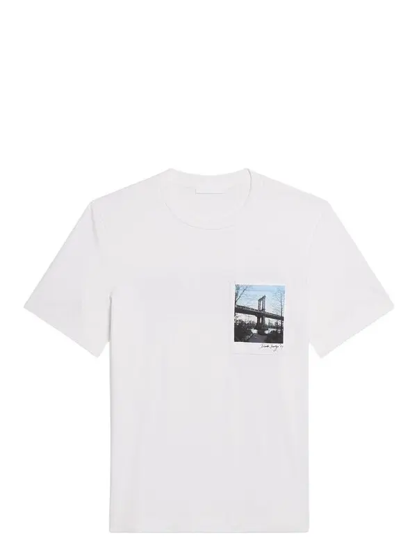 Helmut Lang New York Bridge Postcard T-shirt - White