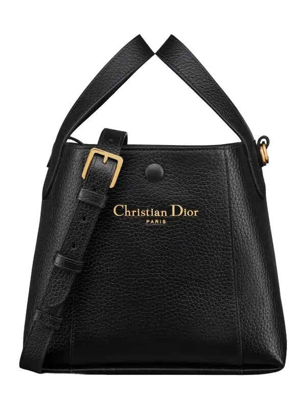 Dior Small Signature Bucket Bag - Black
