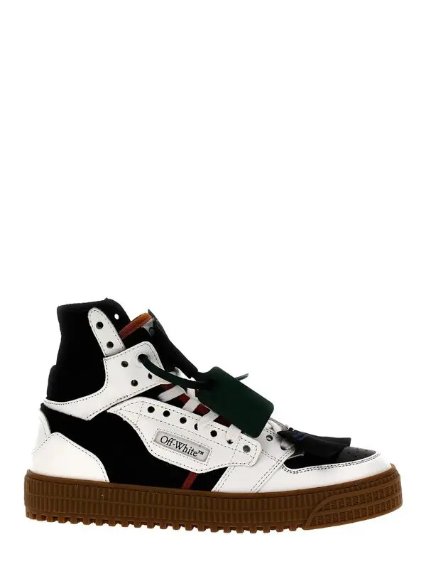 Off-White High-top Lace-up Sneakers - Black